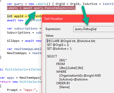 Debugging Tips - adamfoneil/Dapper.QX GitHub Wiki